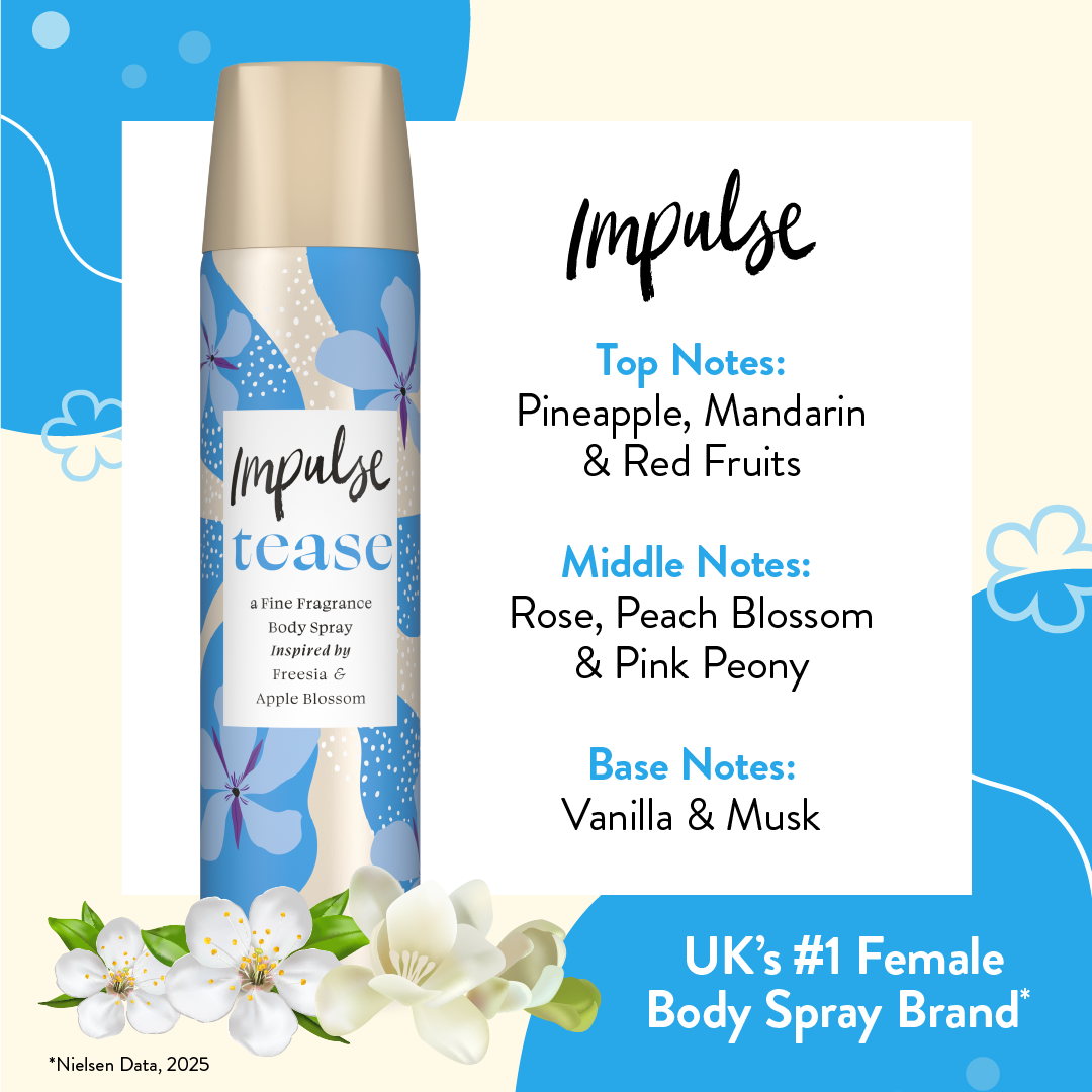 Tease Modern Fragrance Body Spray | Impulse Fragrances